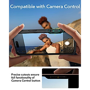 ESR for iPhone 16 Pro Max Case with Stand, 23FT Military-Grade Drop Protection, Heavy Duty Magnetic Phone Case, Compatible with MagSafe Accessories, Cyber Series, Black