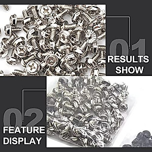 OSALADI Computer Supply 100 PCS Computer Power Supply Screw Computer Accessory Accessories Computer Part Screw for PCI Slot Chassis hot dip Galvanized Various Screw Computer Case Fastener