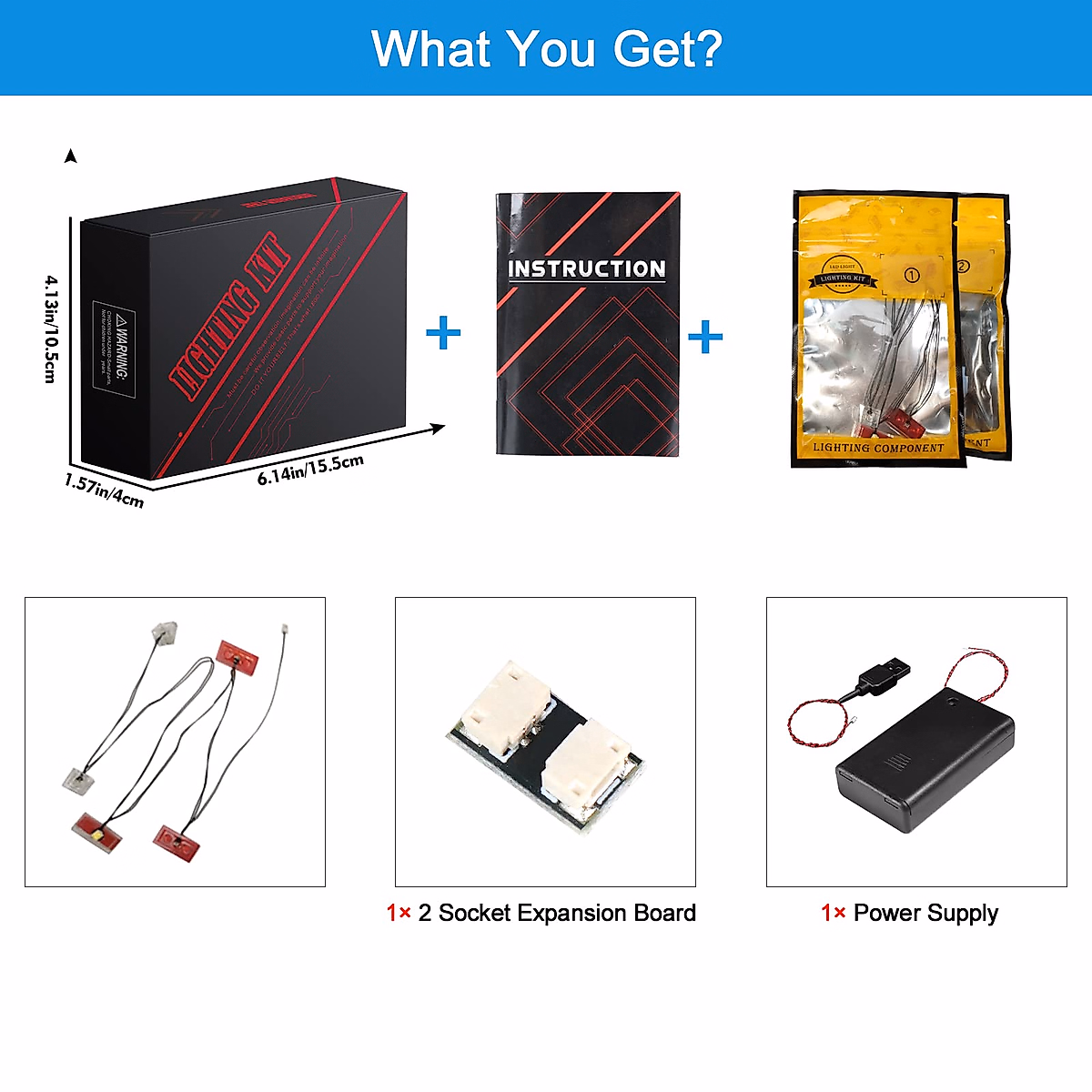 VONADO LED Light Kit Compatible with Lego Speed Champions Ferrari 812 Competizione 76914, DIY Lighting Set Compatible with Lego Ferrari 76914 Race Vehicle (NO Model)