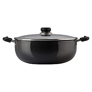 Vinod Hard Anodized Kadai with Stainless Steel Lid, 1.6-Liter