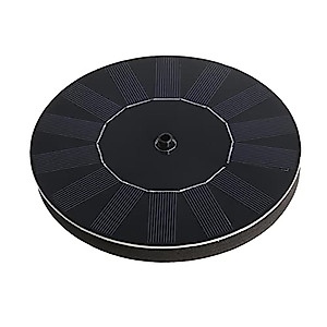 BESPORTBLE Fountain Pond Different Professional Fontain Pump, for Garden Park Pump Tank, Pond, Black Floating Solar and Pool Bird Water W Bath, Round Fish with Nozzles Decoration Waterfall