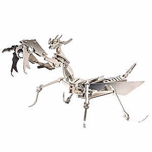 Madsteel Insect Mantis Exhilarating 3D Metal Model Puzzle Kit for Adults – Exquisite Brain Building Miniature Toy, Stainless Steel Assembly for Mindful Relaxation and Fun (Non-Finished Model)