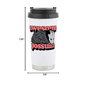 CafePress Awesome Possum 16 Oz Stainless Steel Travel Mug 20 oz. Insulated Stainless Steel Coffee Tumbler