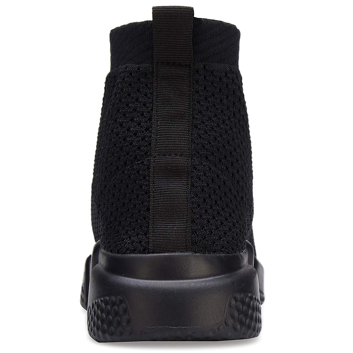 Santiro Tennis Shoes Womens Slip On Shoes Lightweight High Top Sneakers Comfortable Walking Shoes Casual Running Gym Shoes All Black 8.5 US