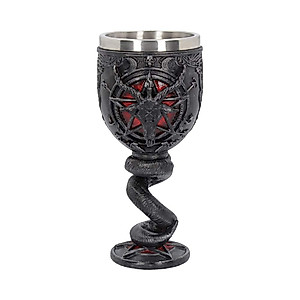Nemesis Now Baphomet Goblet 16cm, Resin w/Stainless Steel, Black