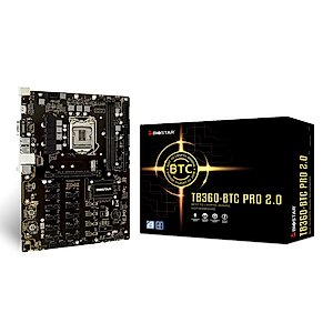 TB360-BTC PRO 2.0 Core i7/i5/i3 (Intel 8th and 9th Gen) LGA1151 Intel B360 DDR4 12 GPU Mining Motherboard Upgraded Model