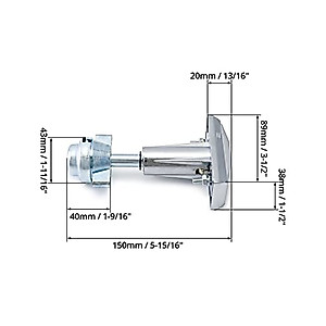 QWORK Vending Machines Lock with 3 Keys, Soda Snack Candy Coffee Food Vending Machine Lock, Universal Candy Machine Lock Replacement, Keyed Different