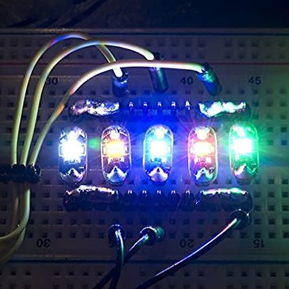 25X Lilypad LEDs Red Yellow Blue Green Orange for Arduino Raspberry Pi Microcontroller