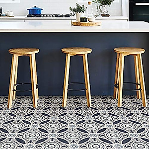 FloorPops FP2484 Sienna Peel & Stick Floor Tiles, Grey