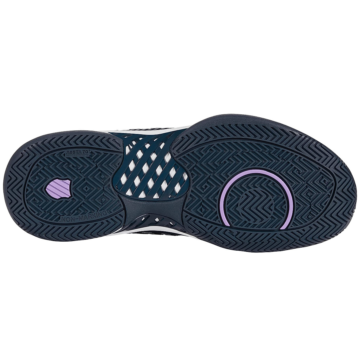 K-Swiss Men's Hypercourt Express 2 Tennis Shoe, Reflecting Pond/Biscay Bay/White, 9 M