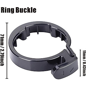 GLDYTIMES OEM Folding Pole Replacement for Xiaomi m365 Pro Electric Scooter Including Silicone Plug, Folding Slot Latch