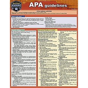 APA Guidelines: A Quickstudy Reference Guide