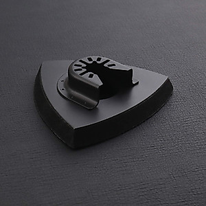 SING F LTD 2Pcs Oscillating Multi-Tool Triangular Sanding Pads 90mm Hook & Loop Sanding Disc Pads Compatible with Dewalt Stanley Bosch