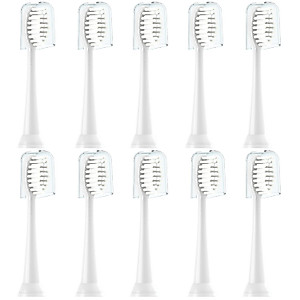 CILGEWH Replacement Toothbrush Heads 10 Pack Compatible with TAO Clean Electric Toothbrush,White
