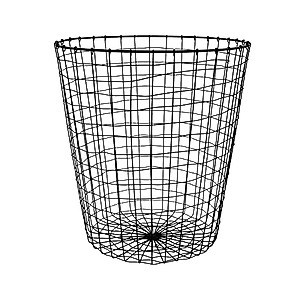 G.E.T. WB-312-MG Heavy Duty Iron Wire Utility Storage Basket, Round, 16" x 18"