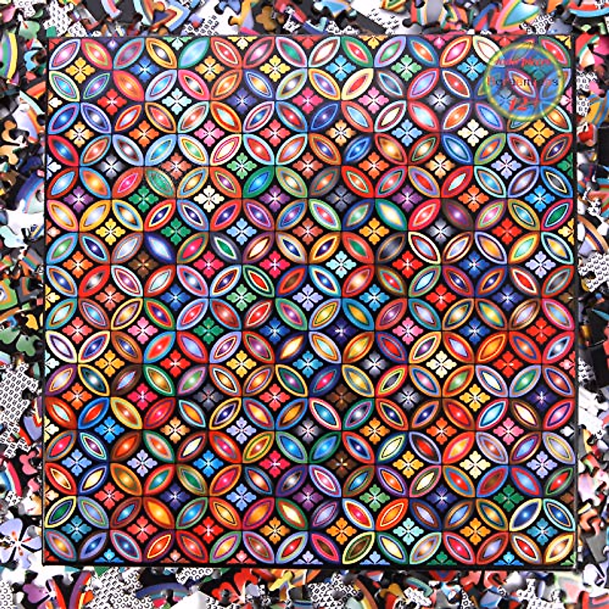 Bgraamiens Puzzle-Four Leaf Clover-1000 Pieces Creative Color Challenge Jigsaw Puzzle