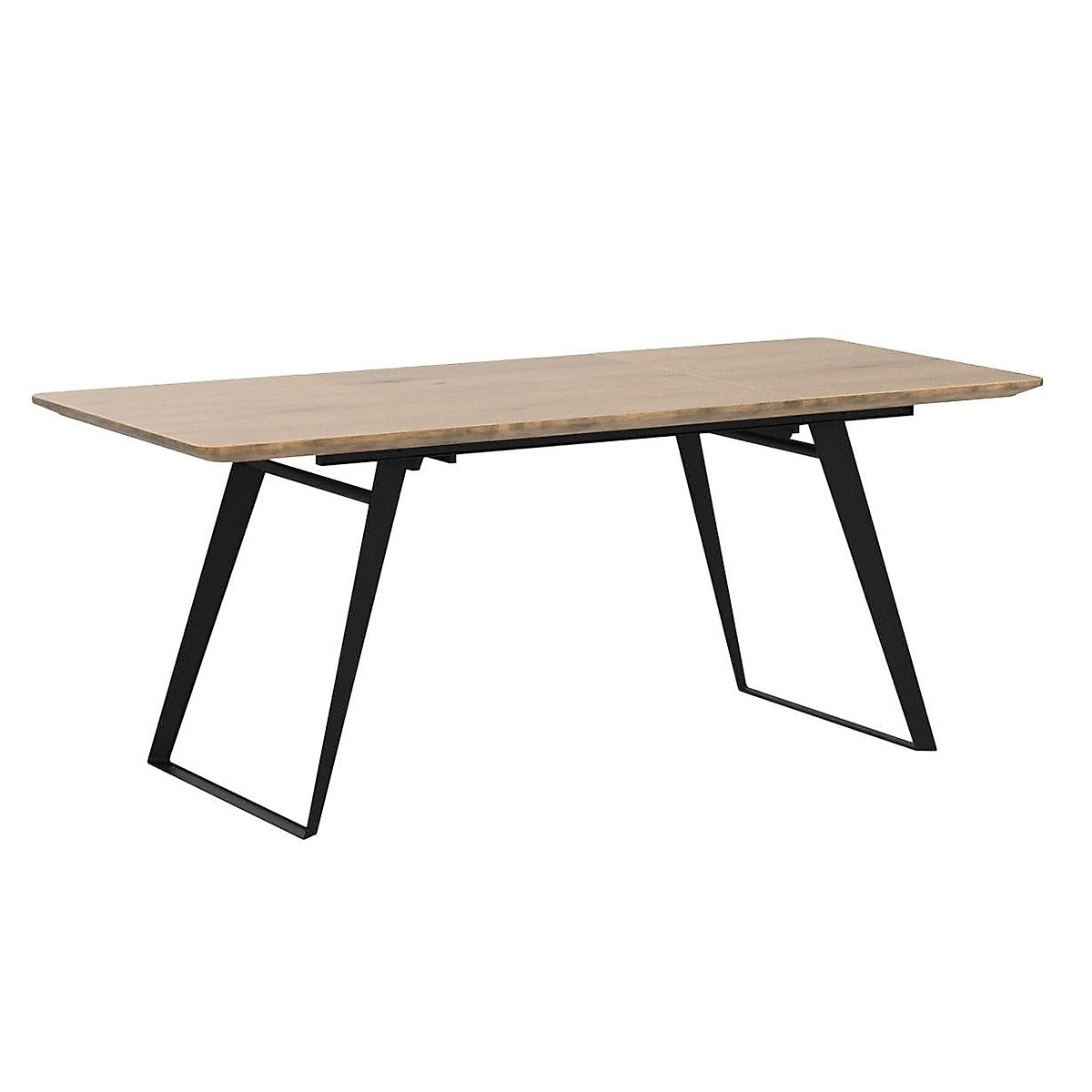 ZckyCine Modern mid-Century Dining Table Dining Table for 6 Rectangular Wooden Dining Table Expandable Dining Table Space-Saving Multifunctional Dining Table