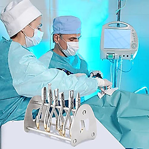 LVCHEN Dental Stainless Steel Pliers Holder - Orthodontic Pliers Organizer Multifunctional Sturdy Forceps Rack for Orthodontic Craft Plier Forceps Scissors