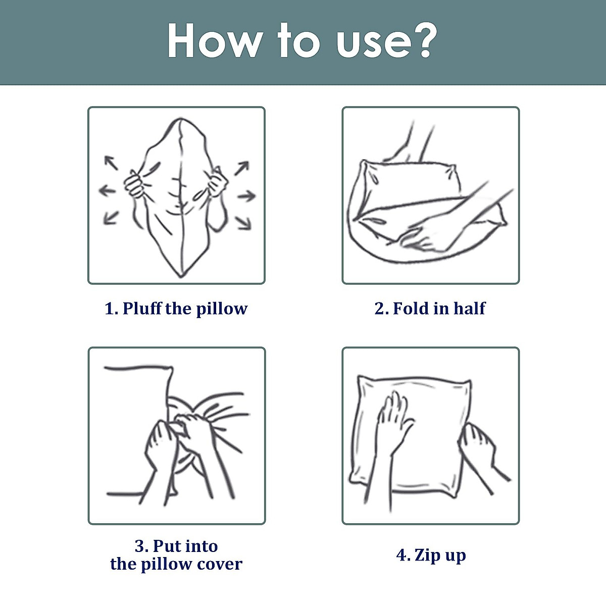 Abstract Pillow Covers 18x18 Set of 2 Modern Abstract Throw Pillow Cover Blue Contemporary Pillow Cushion Cases, Soft Comfortable Farmhouse Pillowcases for Sofa Couch Living Room Bedroom Office