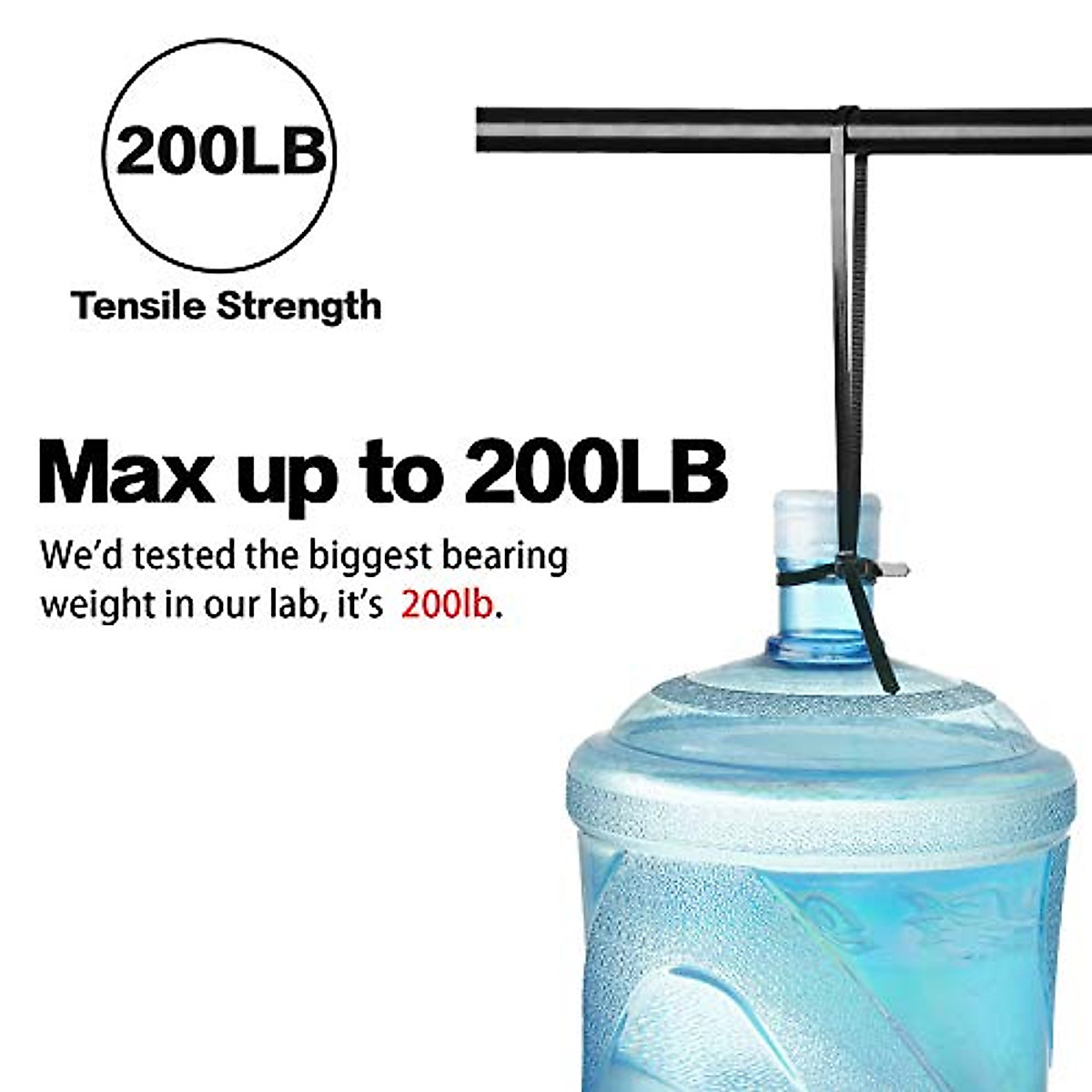 Large Zip Ties Heavy Duty Big Cable Ties Extra Long Tie Wraps Black 26 Inch 60 Pieces