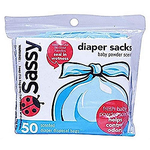Sassy Disposable Diaper Sacks, 50 Count