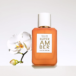 Ellis Brooklyn SUPER AMBER Eau De Parfum for Women - Clean Perfume, Amber Cedarwood Vanilla Perfume, Musk Perfume for Women, Long Lasting Fall Perfume
