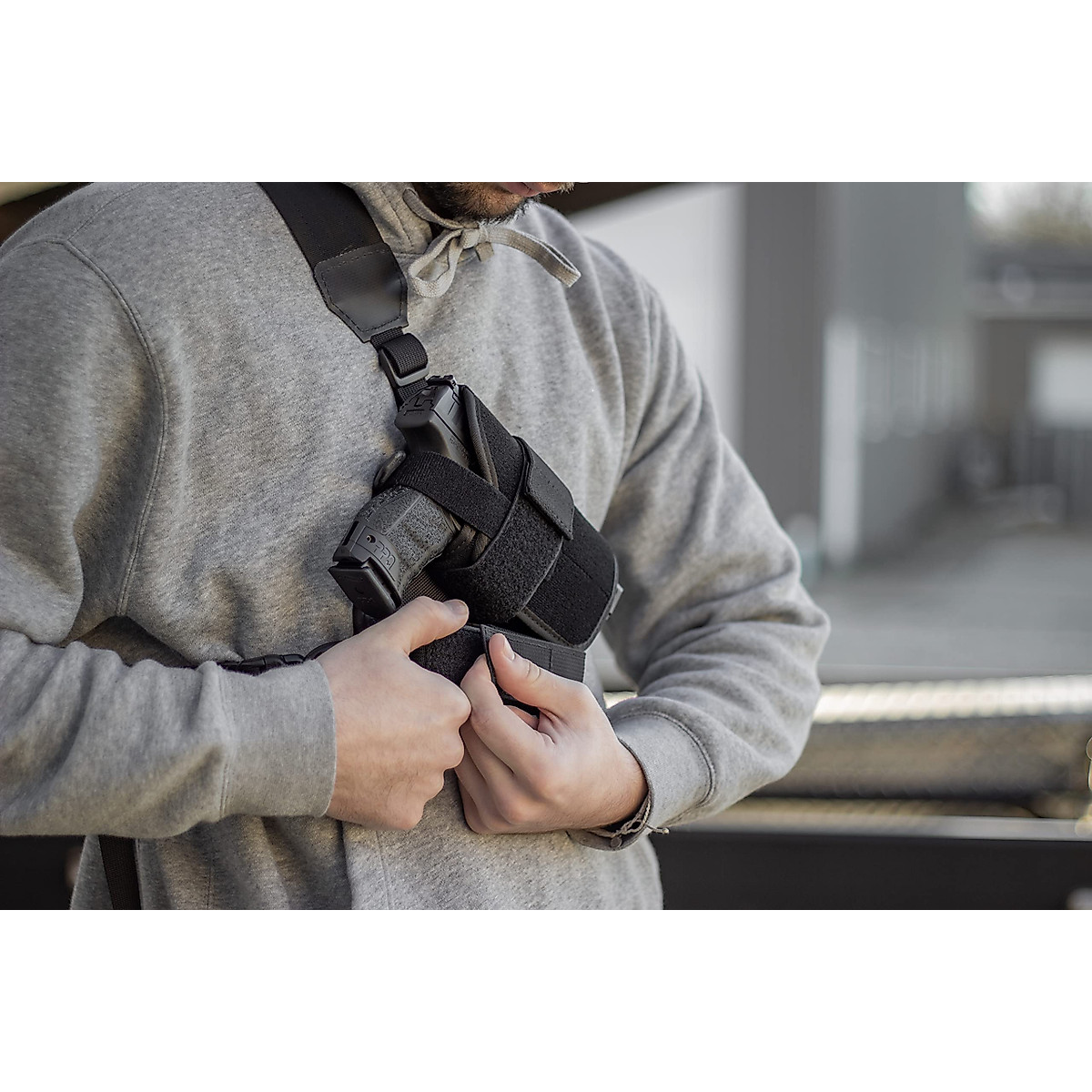 Elite Survival 7105-2-RH Warden Chest Holster, Size 2, Right Hand