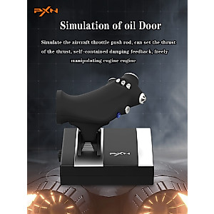 PXN-2119Pro Flight simulator controls Flight Stick with Vibration for PS4/xbox one/xbox Series X/S PC Windows 7/8/10/11（Not Support Mac Systems PS3/ PS5/xp/vista）Original handle guide