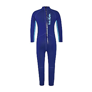 LayaTone Kids Wetsuit 3/2mm Neoprene Full Body Kids Wet Suits for Boys Girls One Piece Wetsuit for Swimming Diving Surfing Freediving Canoeing