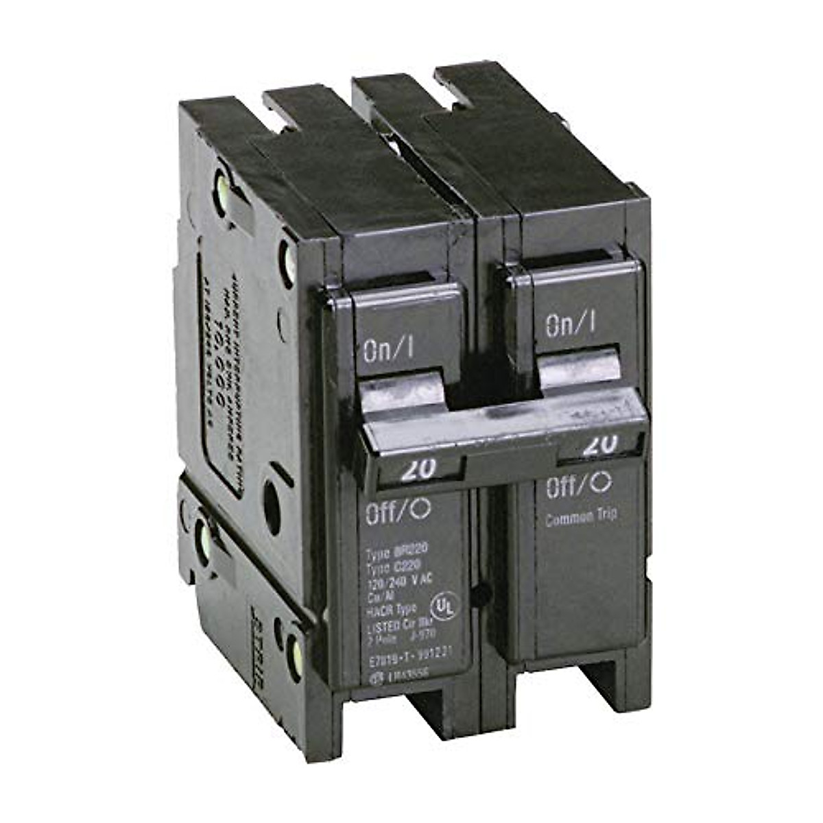 Eaton BR220 20 Amp Double Pole Circuit Breaker