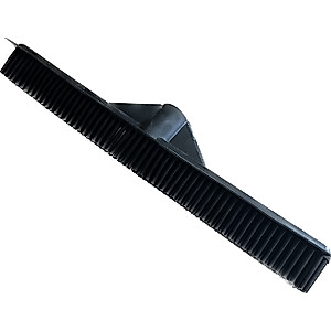 Pet Hair Remover Carpet Rake - Rubber Broom for Pet Hair Removal Tool with Squeegee & Telescoping Handle