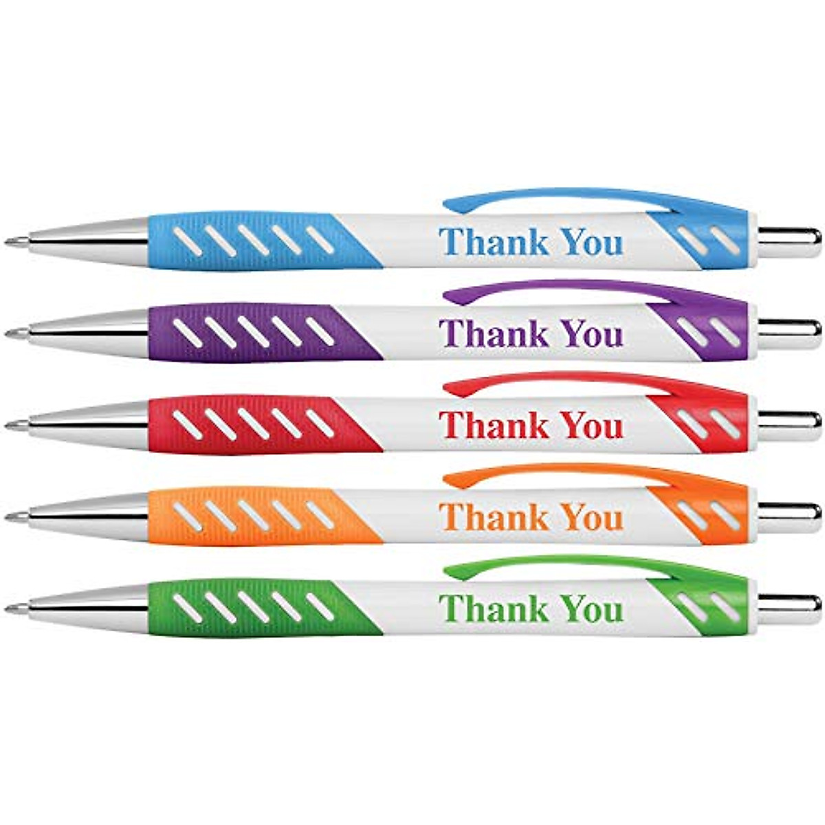 "Thank You" Gift Pens with gripper for Events, Parties, Employee Appreciation & More (25 Pack)