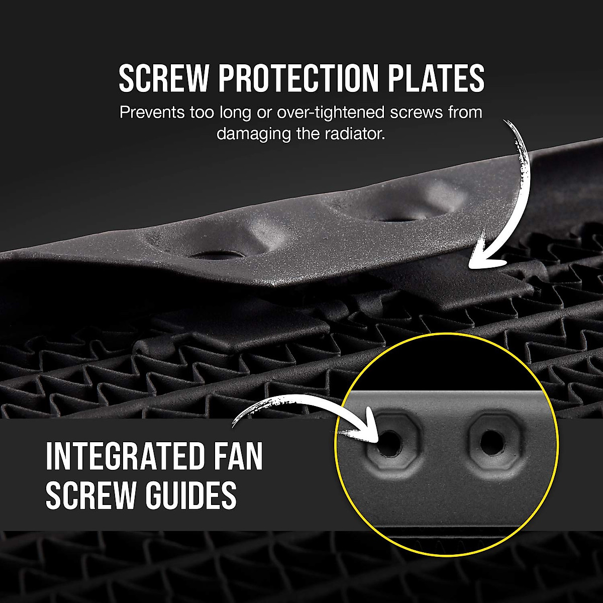 CORSAIR Hydro X Series XR5 280 mm Water Cooling Radiator (Dual 140 mm Fan Mounts, Easy Installation, Premium Copper Construction, Polyurethane Coating, Integrated Fan Screw Guides) Black