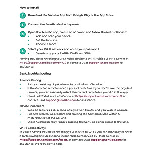 Sensibo Sky, Smart Home Air Conditioner System - Quick & Easy Installation. Maintains Comfort with Energy Efficient App - Automatic On/Off. Wifi, Google, Alexa and Siri. (White)