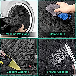 ANOSOSPECIAL Dog Car Seat Cover for Back Seat Cover for Kids,Non Stick Fur Rear Seat Protector for Pet,Nonslip Waterproof Durable Universal Fit Interior Backseat Covers for Auto Van SUV