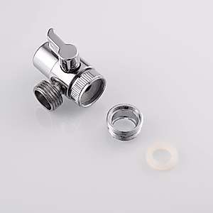 CIENCIA Brass Sink Faucet Diverter Valve to Sink Hose Sprayer,Faucet Splitter for Kitchen,Sink Faucet Replacement Part M22 x M24,SBA021