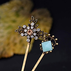 10Pcs Hair Clips Retro Hair Pins for Women Hairpins for Women Ladies and Girls Headwear Styling Tools Hair Accessories (10 Count (Pack of 1))