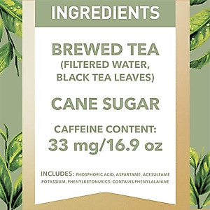 Gold Peak Zero Sugar Diet Iced Tea Drink, 16.9 fl oz, 6 Pack