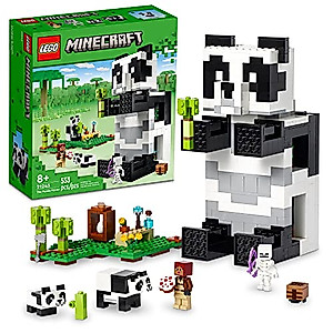 LEGO Minecraft The Panda Haven 21245, Movable Toy House with Baby Panda Animal Figures, Gaming Christmas Toy for Kids, Great Gift Idea for Boys and Girls Ages 8 and Up