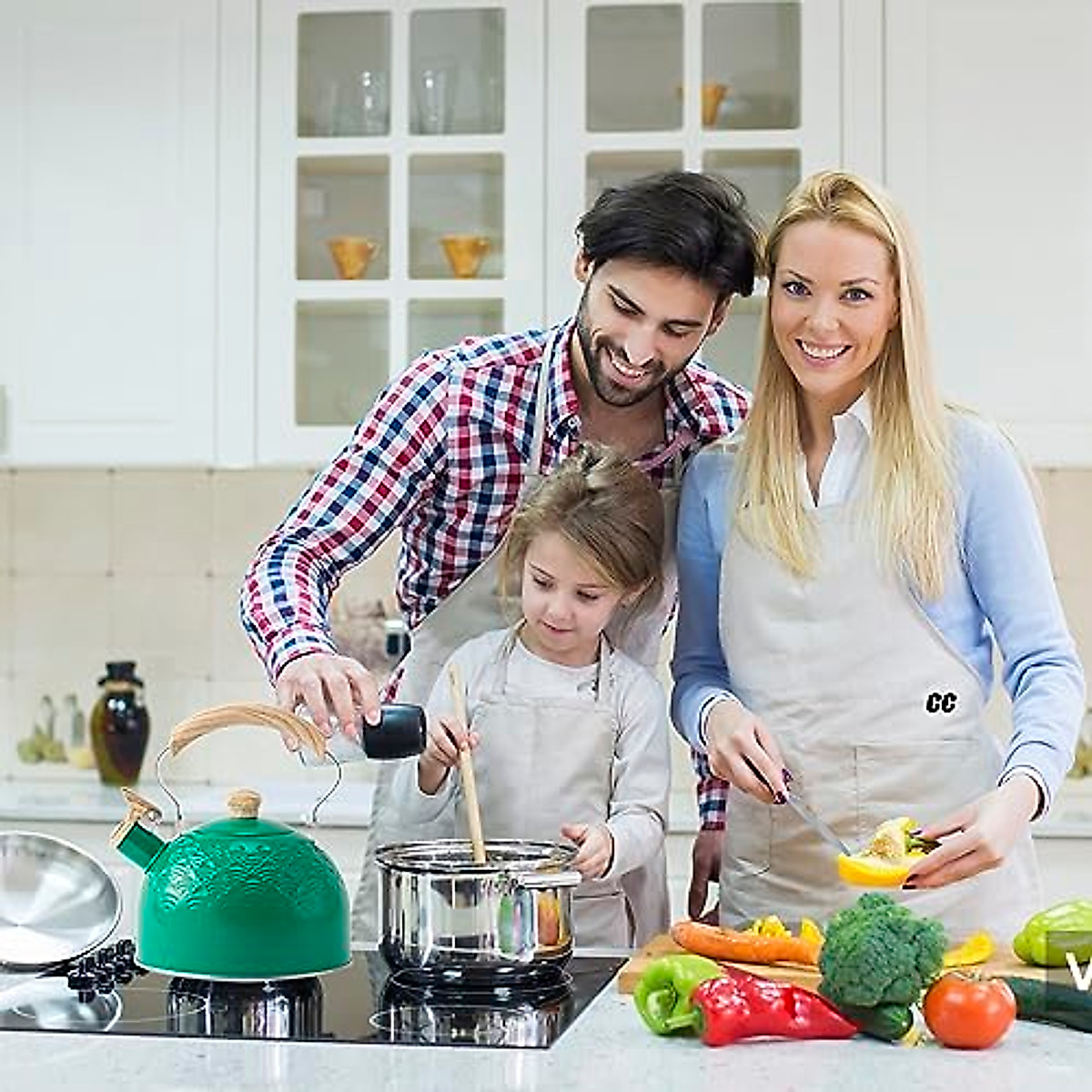 2.5L Teakettle for Stovetop Induction Stove Top,Suitable for gas stove, induction hob, electric stove, ceramic and halogen stove▂19 * 23cm/7.48"*9.06"