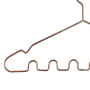 Baoblaze Nonslip Clothes Hangers, Space Saving Strap Dress, Camisoles Hanger Clothes Hanger, Closet Organizer Hanger for Scarves, Skirt, Dresses Sweater, Rose Aureate