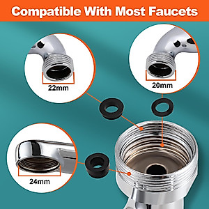 1440° Faucet Extender, Spurtar Multifunctional 1080° Rotatable Faucet Aerator + 360° Swivel Faucet Attachment, Arm Swivel Extension Faucet Aerator, Faucet Extender for Bathroom Sink Kitchen