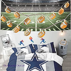 Lights for Bedroom Football Light String,Battery Powered 6.5ft 10 LED Football Fairy Lights for Room Decor,Ball Sport Theme Party Decorative Lights,Birthday Christmas Decorations,Football Lovers Gift