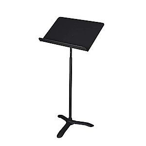 OEF Furnishings Portable, Height Adjustable Metal Music Sheet Stand, Black
