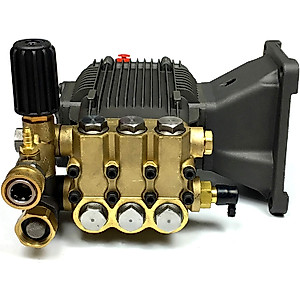 4000PSI Pressure Washer Pump Horizontal Shaft 1" For Devilblis EXHP3640 For Annovi Reverberi RKV4G36 For EB4040HA For Honda GX340 11HP GX390 13HP With Pressure Gauge 3/8 Inch Quick Connect