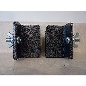 Natural Inspirations Parrot Cages Birdy Bracket 2x4 Holders (Black and Silver)