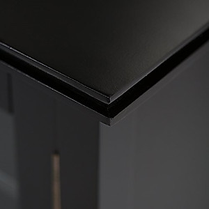 SIMPLIHOME Artisan SOLID WOOD Universal TV Media Stand, 53 inch Wide , Contemporary , Living Room Entertainment Center, Storage Shelves and Cabinets, for Flat Screen TVs up to 60 inches in Black