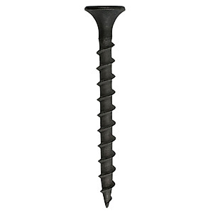 Grip Rite 158CDWS1 1-5/8-Inch 6 Coarse Thread Drywall Screw with Bugle Head, 1 Pound, Black, 200 Count