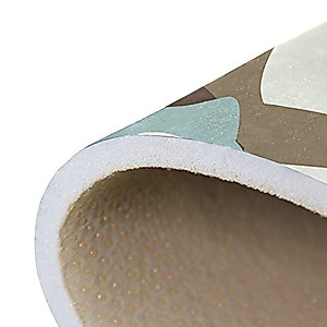 ALAZA Bunny Rabbit Animal Fox Non Slip Area Rug 5' x 7' for Living Dinning Room Bedroom Kitchen Hallway Office Modern Home Decorative