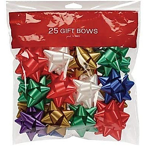 BERWICK OFFRAY 74000 25 Count Traditional Star Bow Bag for Decoration